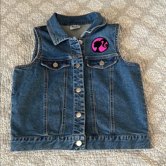 Barbie | Jackets & Coats | Barbie Denim Vest Jacket | Poshmark